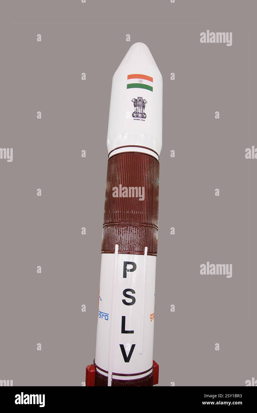 Pslv scale models of rockets, mumbai, maharashtra, india, asia Stock ...