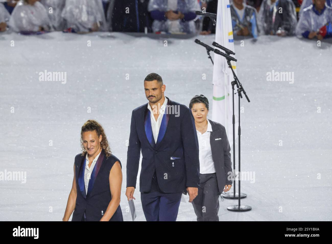 July 26th, 2024 - Paris, France: The Olympic oath was sworn by French ...