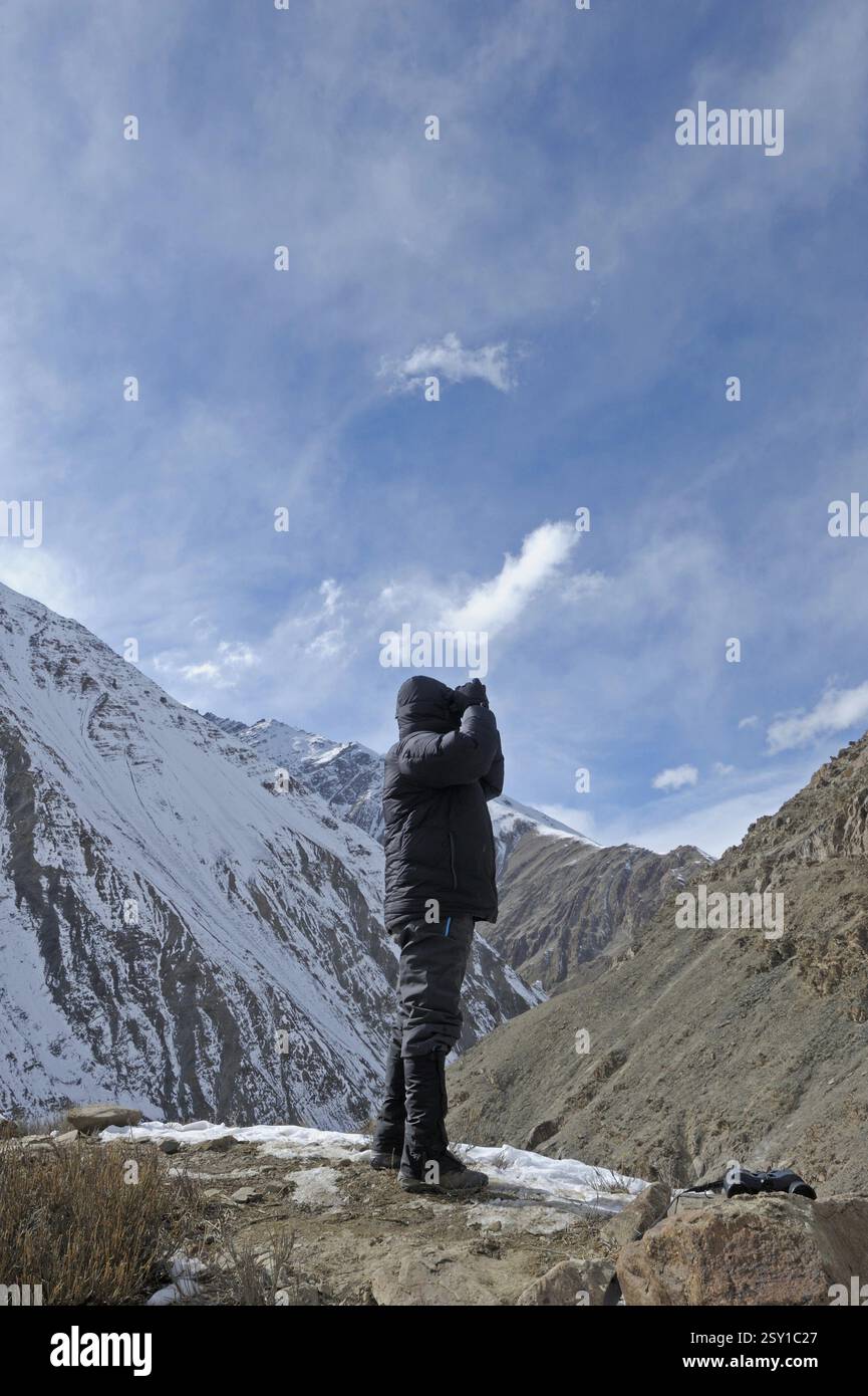 Bird watching in Hemis national park, ladakh, India, Asia Stock Photo ...