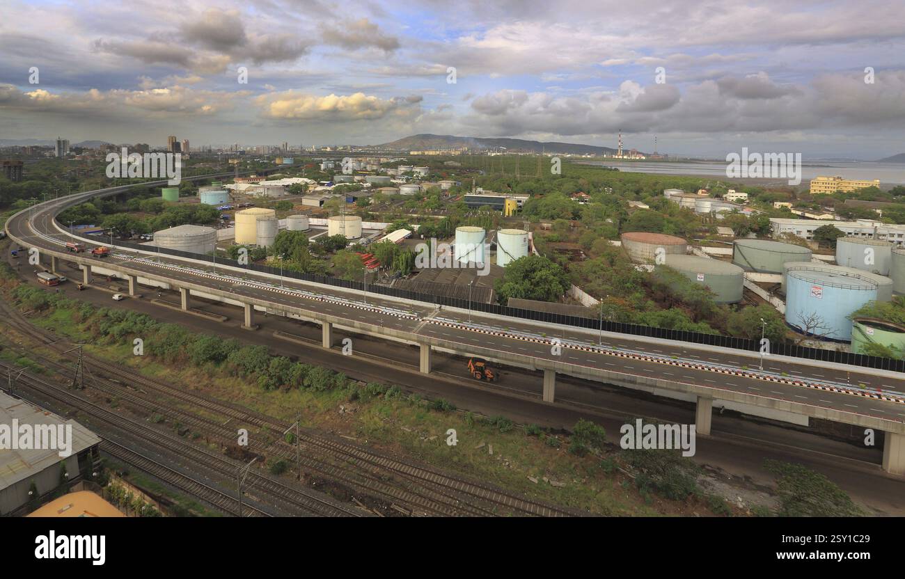 Eastern freeway flyover, mumbai, maharashtra, india, asia Stock Photo ...