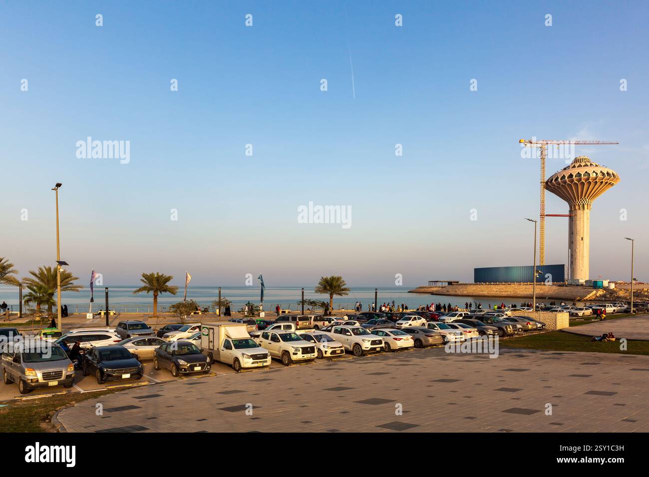 View of Al Khobar Corniche on Saudi Foundation Day. City: Khobar, Saudi ...
