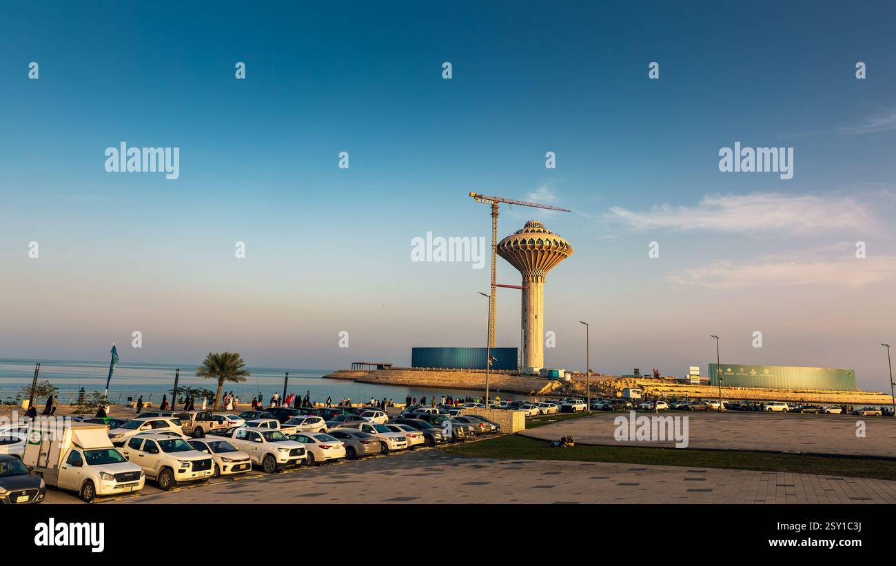 View of Al Khobar Corniche on Saudi Foundation Day. City: Khobar, Saudi ...