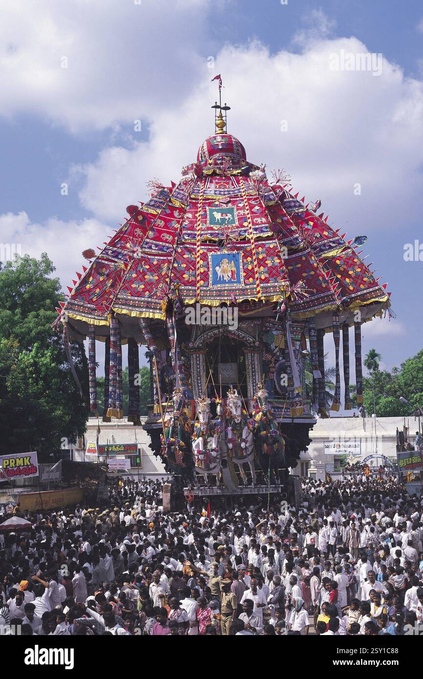 Chariot festival, thiruvarur, tamil nadu, india, asia Stock Photo - Alamy