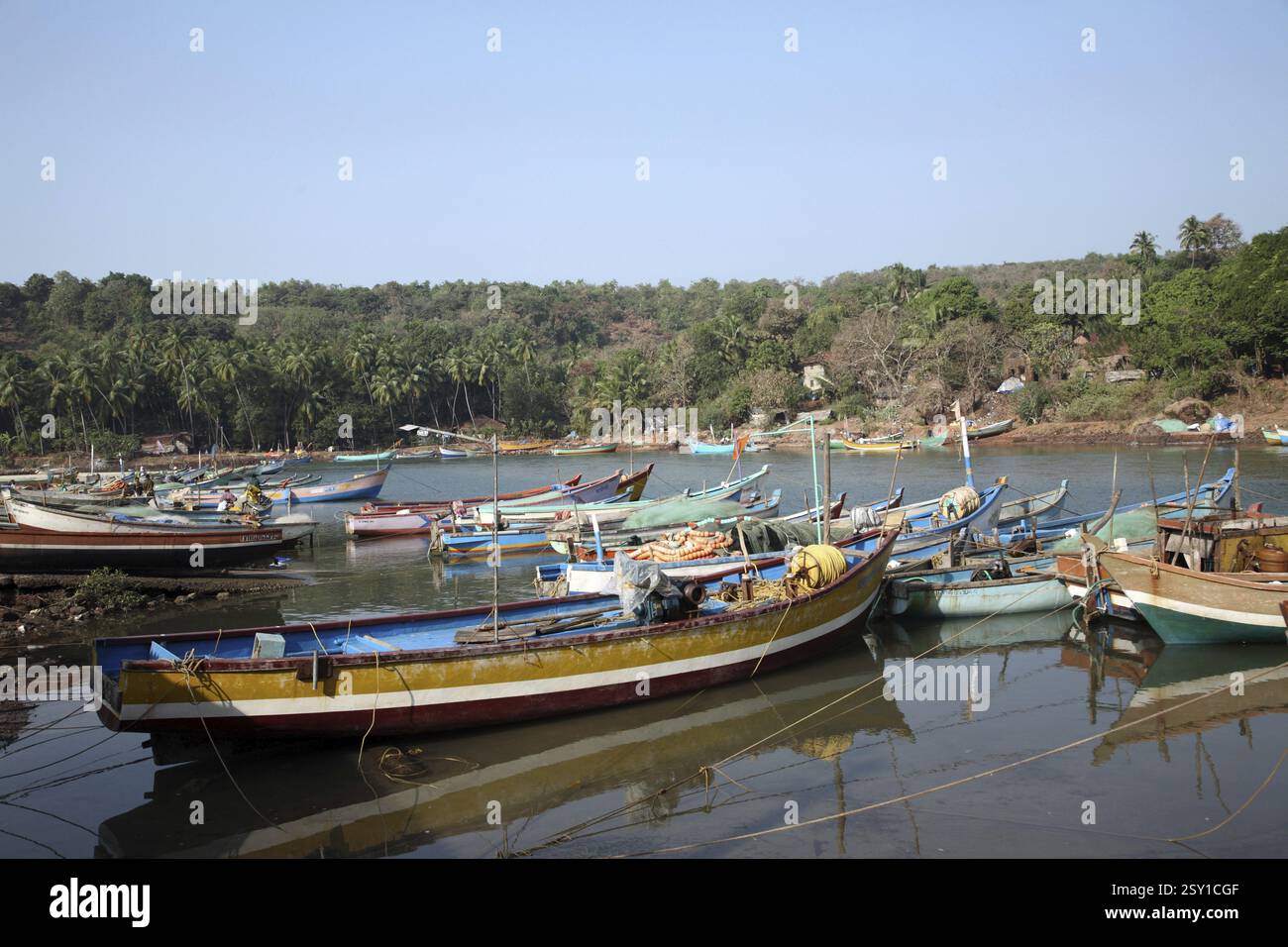 Boats in Nivati Beach sindhudurg Maharashtra India Asia Stock Photo - Alamy
