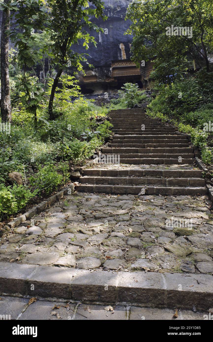 Kondana buddhist caves, karjat, raigad, maharashtra, india, asia Stock ...