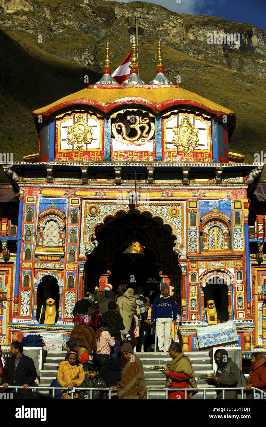 Badrinath temple, uttarakhand, india, asia Stock Photo - Alamy
