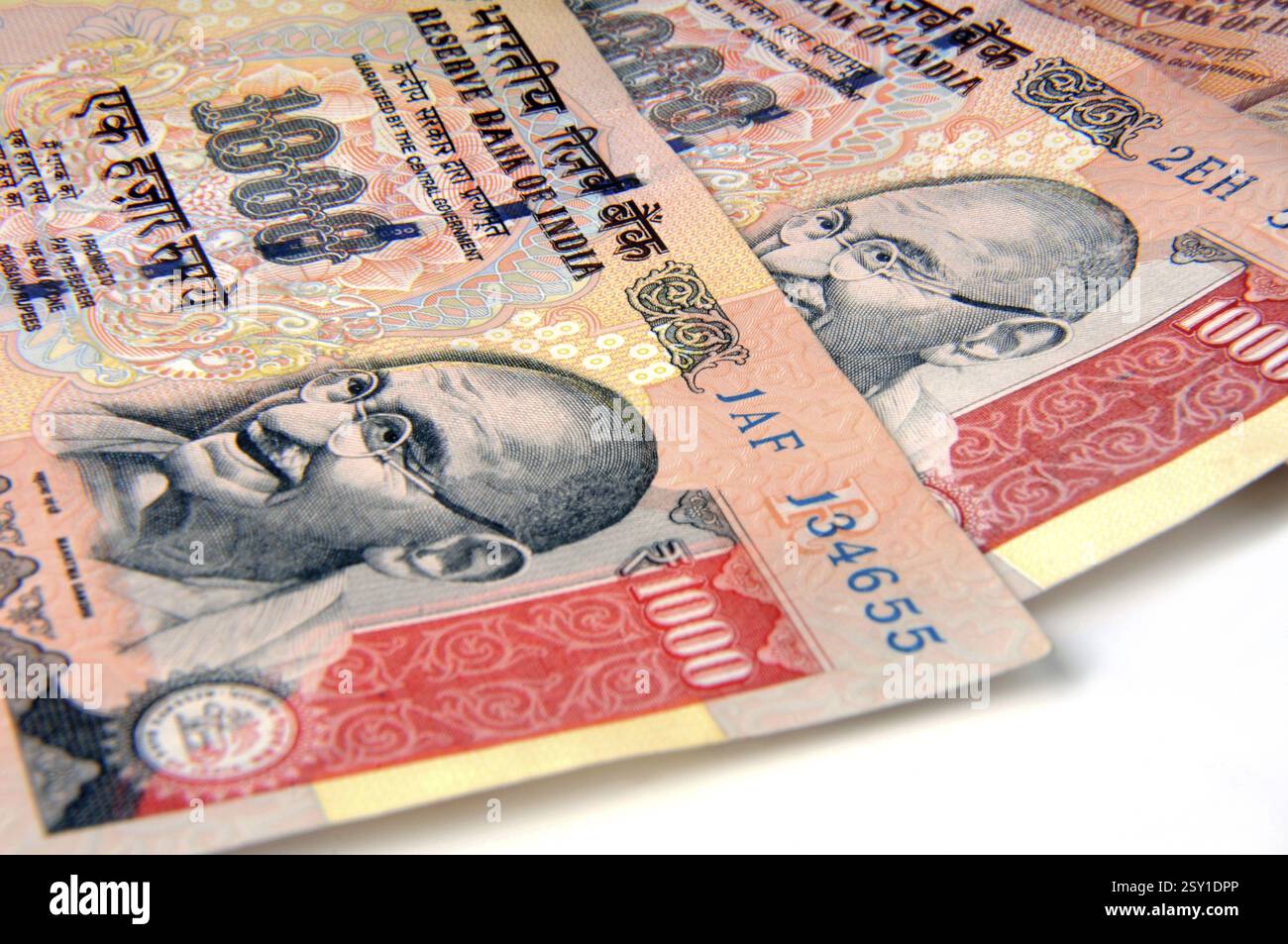 Concept of indian currency one thousand rupee notes Stock Photo - Alamy