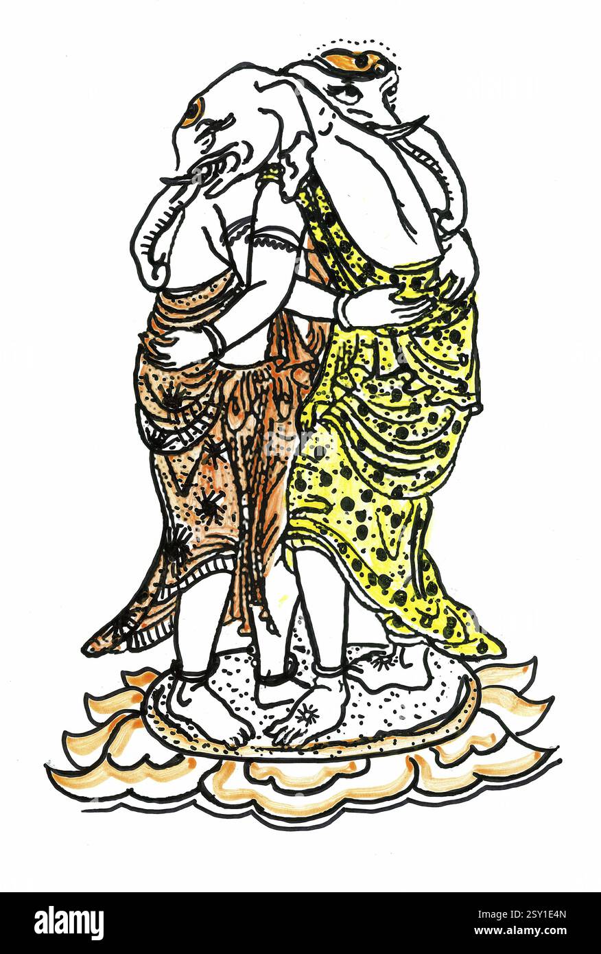 Painting deity Cut Out Stock Images & Pictures - Alamy