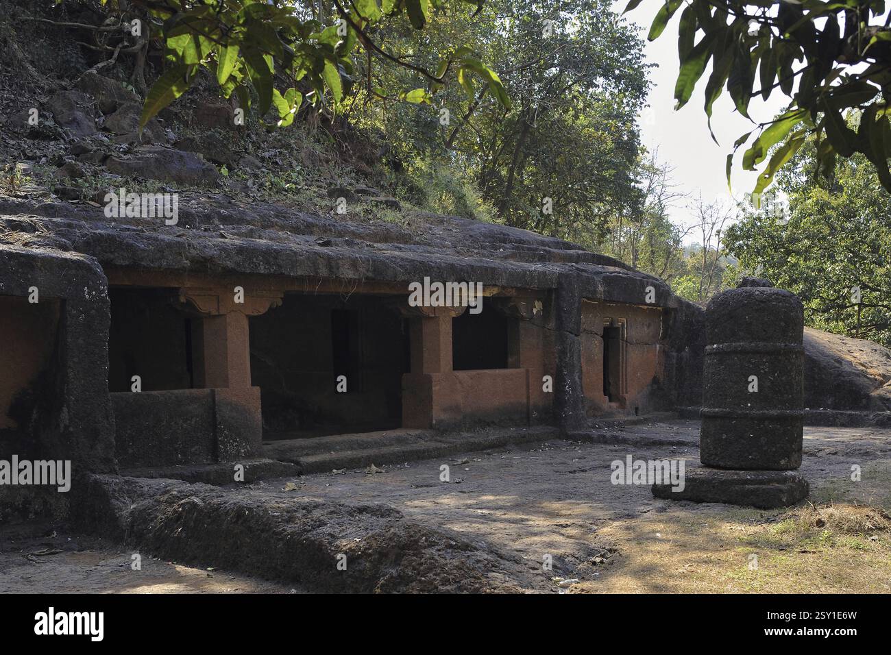 Rock cut caves, dapoli, ratnagiri, maharashtra, india, asia Stock Photo ...