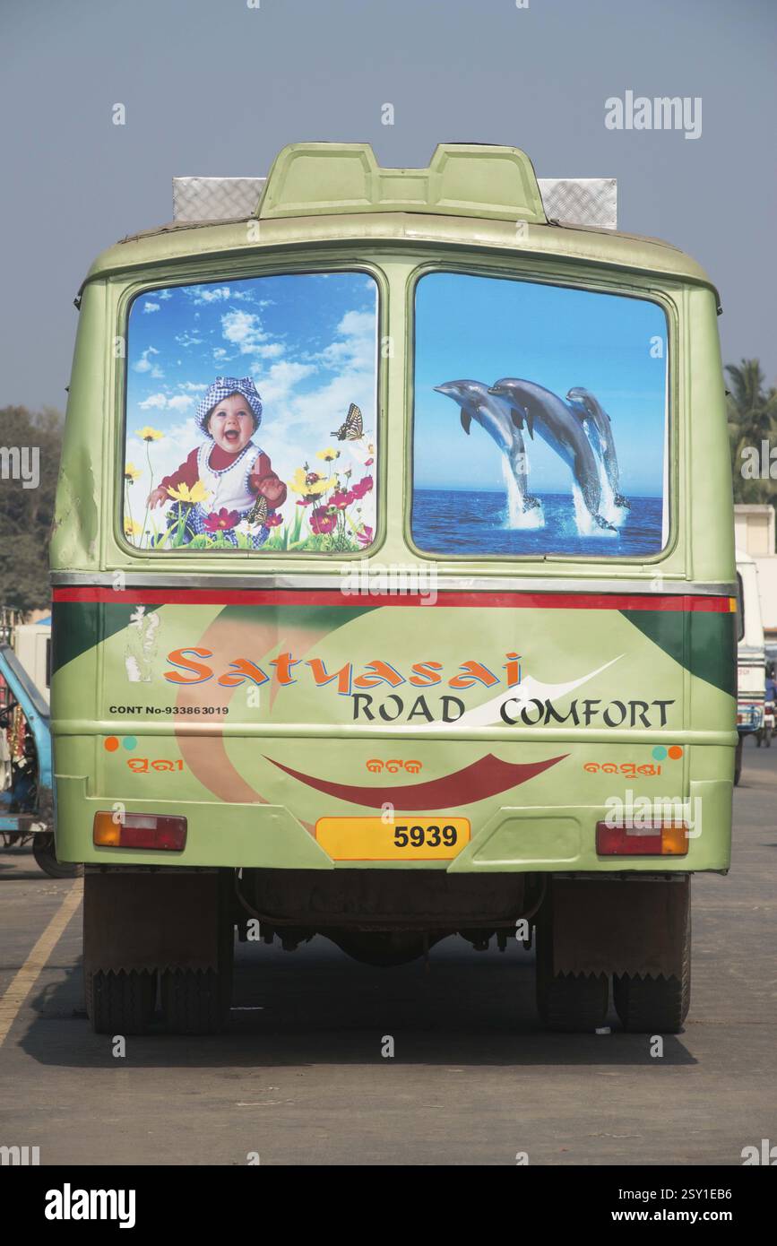 Tourist bus, puri, orissa, india, asia Stock Photo - Alamy