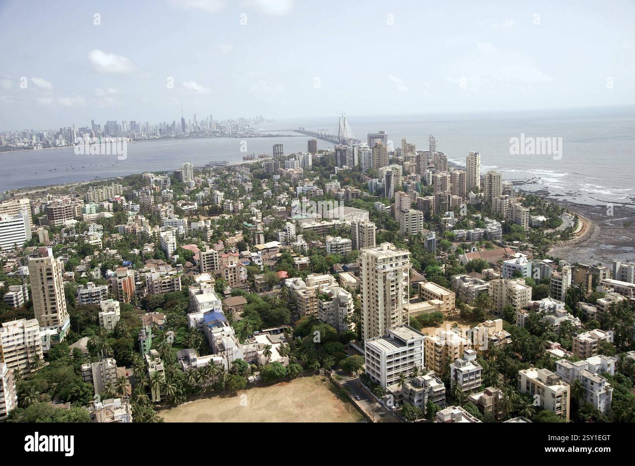 Aerial view of bandra at mumbai maharashtra India Stock Photo - Alamy