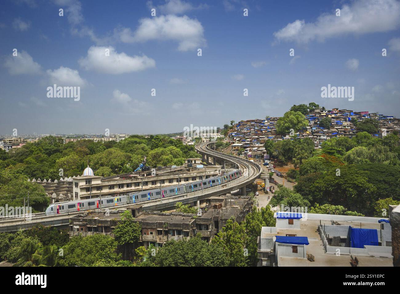 Mumbai metro ghatkopar to versova, mumbai, maharashtra, india, asia ...