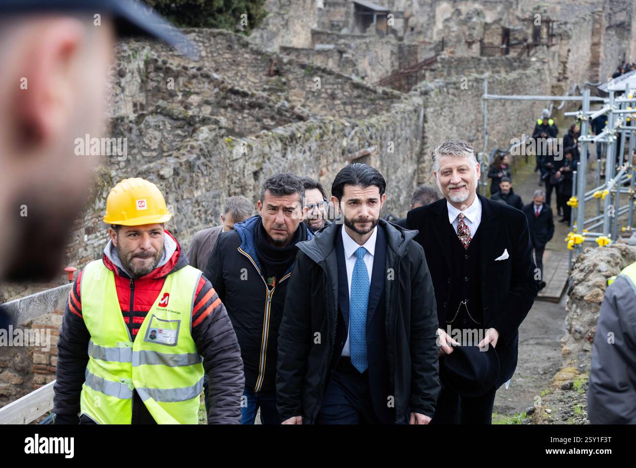 SPETT February 26, 2025 Pompeii. The visit of Minister Alessandro Giuli ...