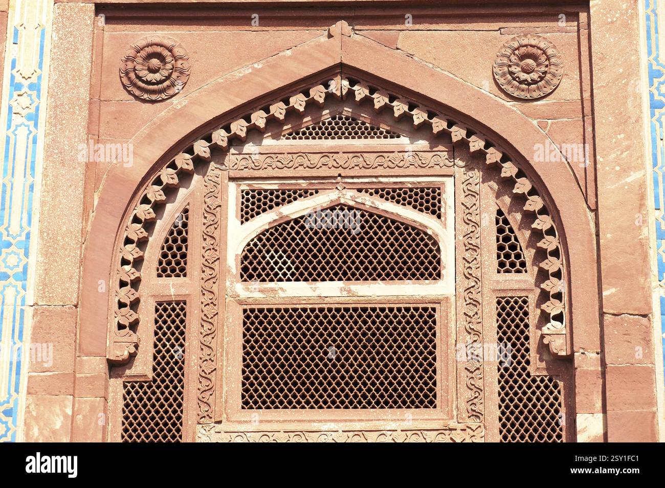 Carved jali salim chisti, fatehpur, sikri, agra fort, uttar pradesh ...