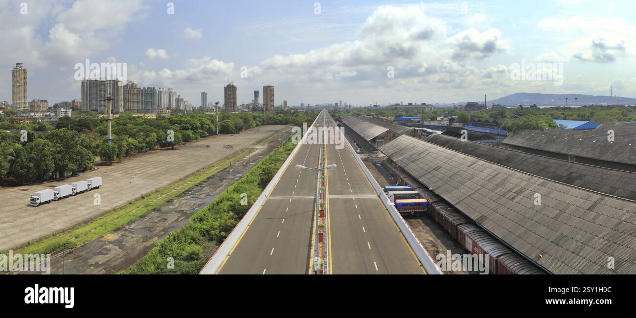 Eastern freeway flyover, mumbai, maharashtra, india, asia Stock Photo ...
