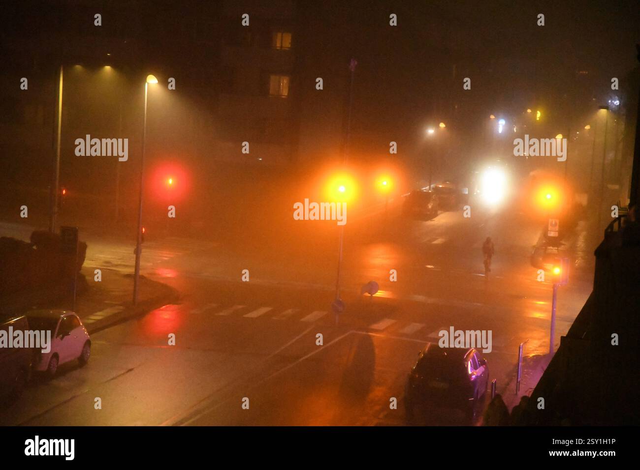 Copenhagen/ Denmark/26 february 2025/ Danish weather rain fall an fog ...