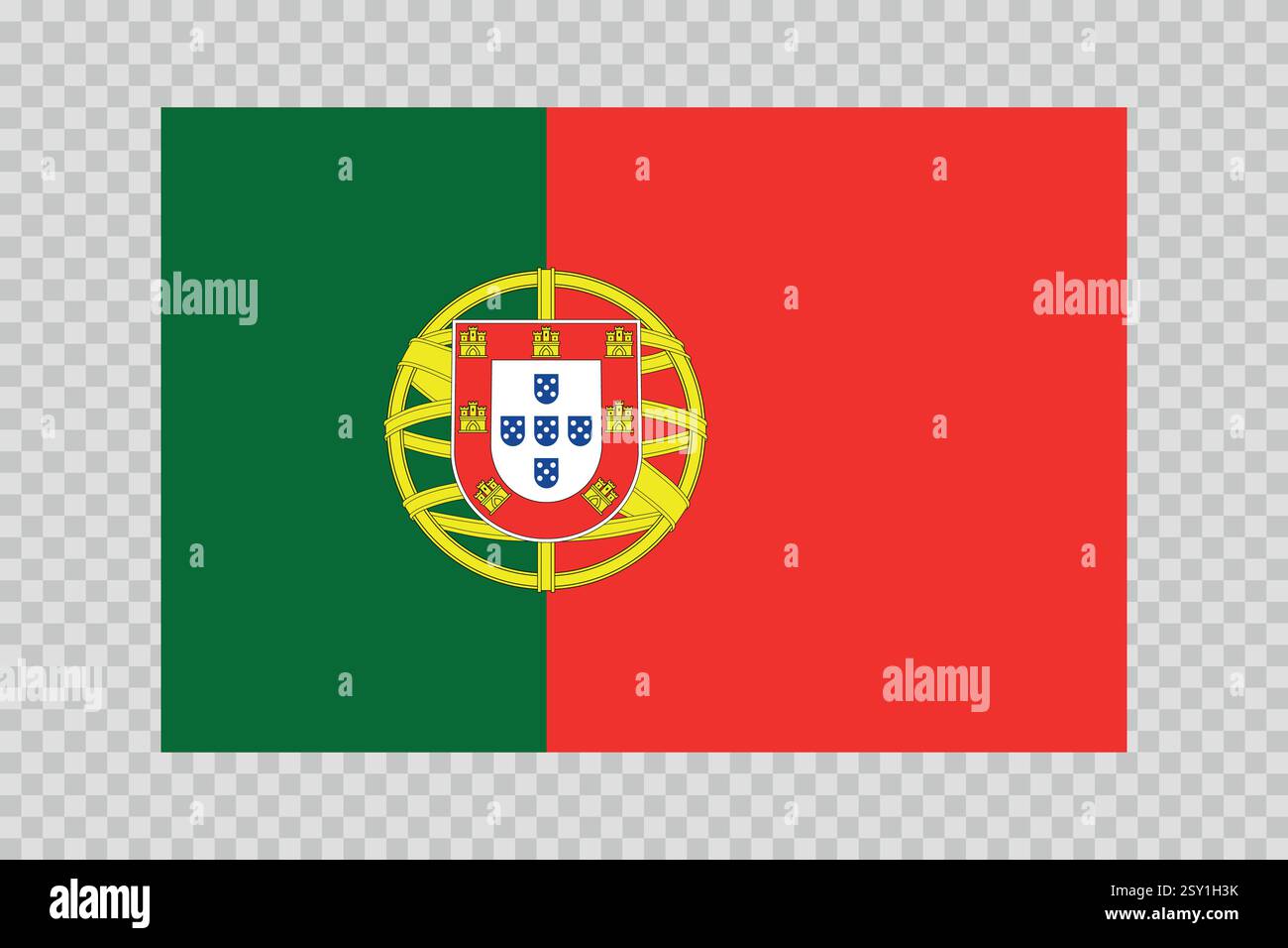 Flag of Portugal. Portuguese national symbol in official colors ...