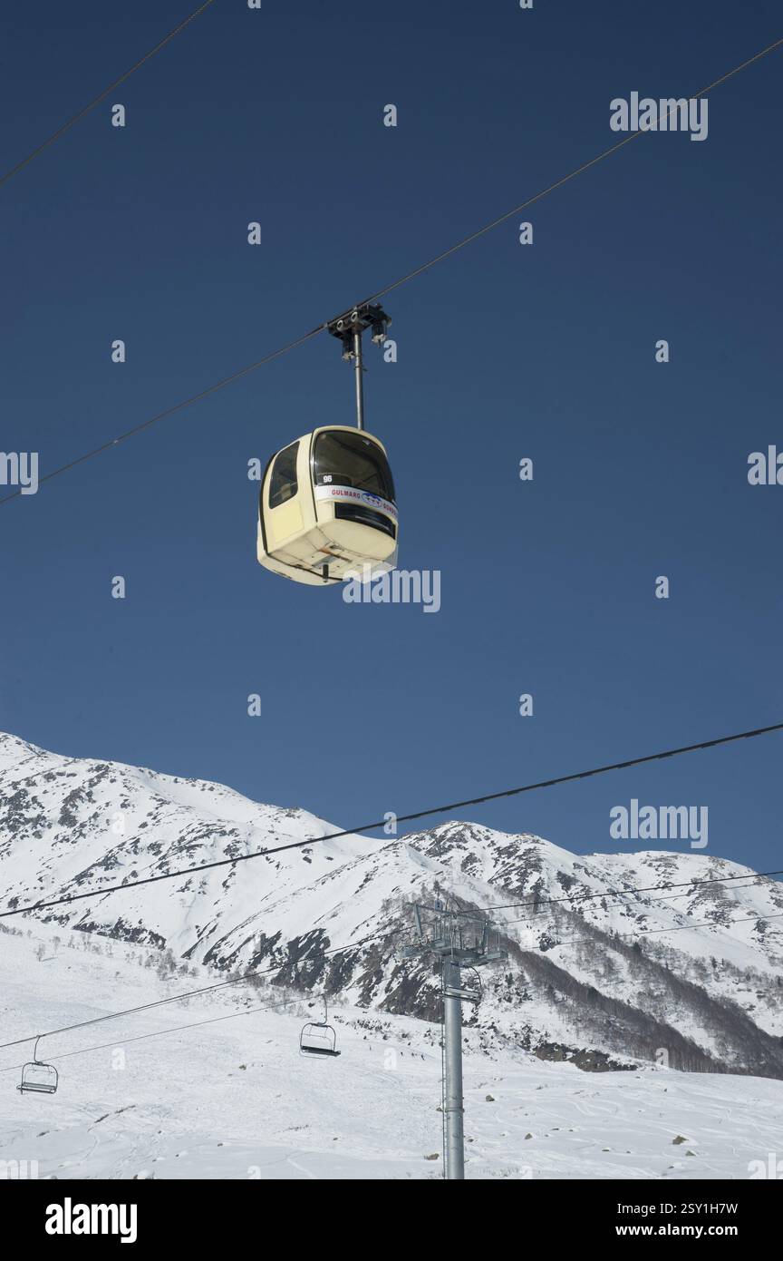 Gondola cable car, gulmarg, kashmir, india, asia Stock Photo - Alamy