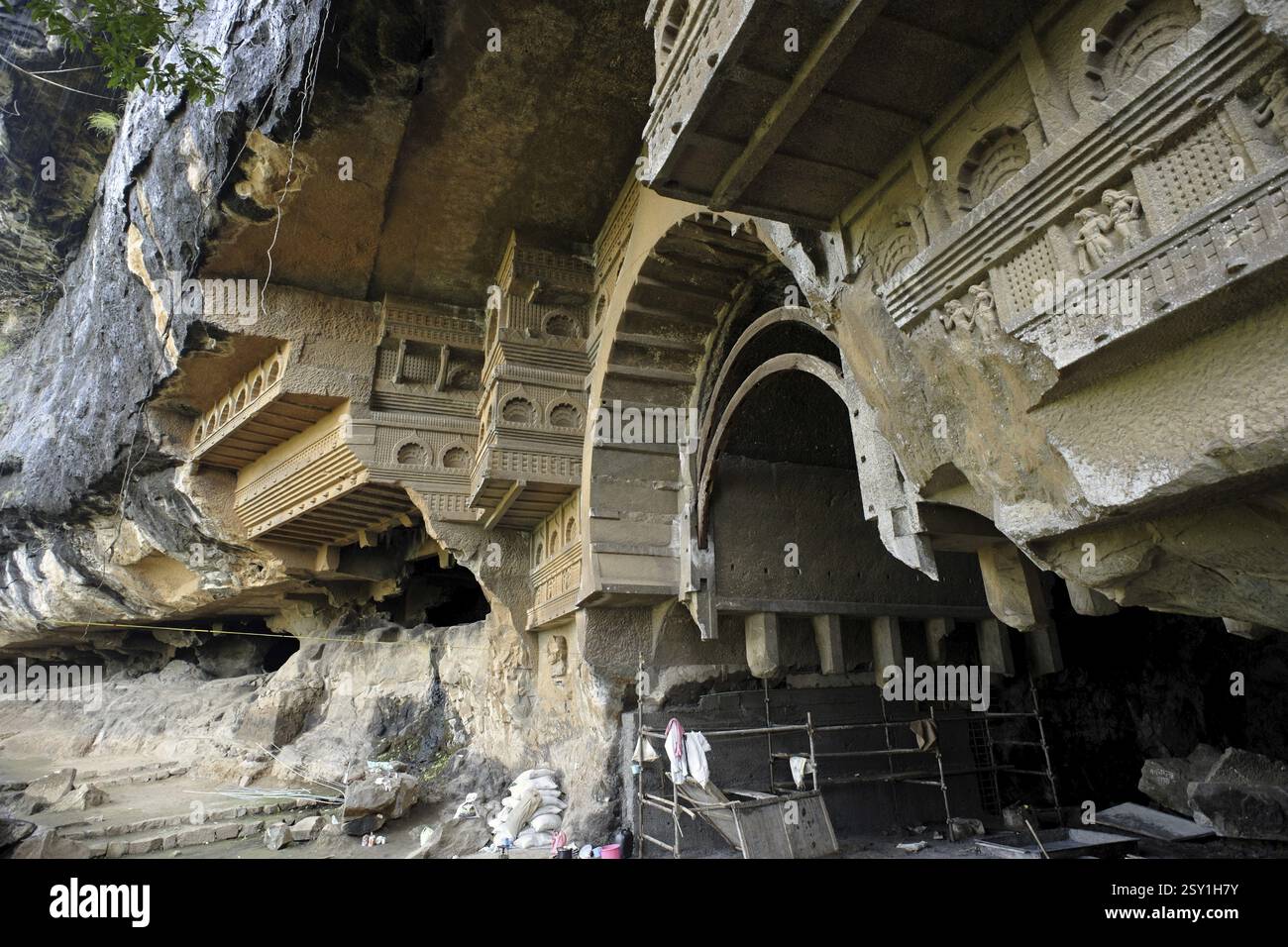 Kondana buddhist caves, karjat, raigad, maharashtra, india, asia Stock ...