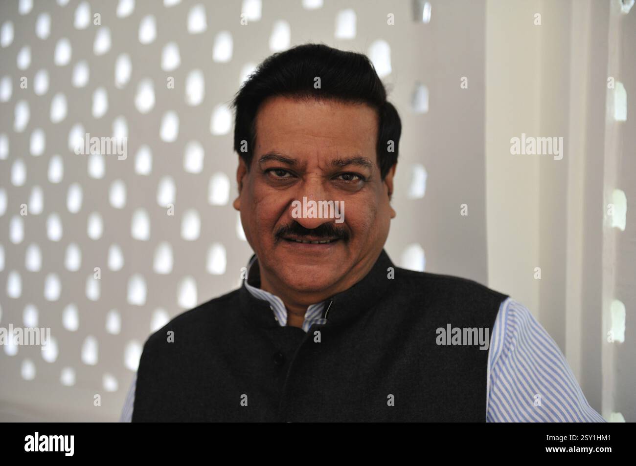 Prithviraj Chavan Chief Minister of Maharashtra India Asia Stock Photo ...