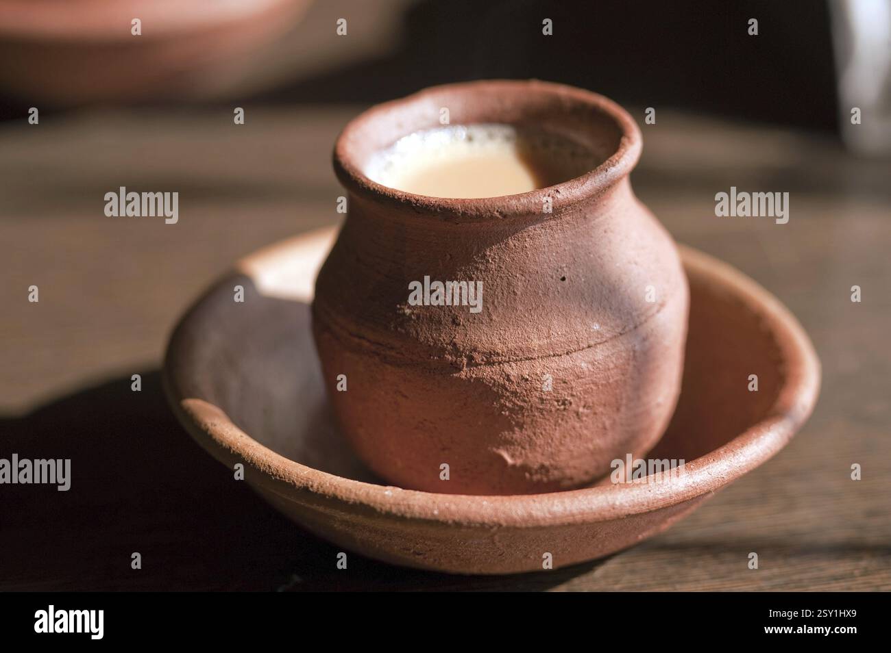Tea in clay pot Maharashtra India Asia Stock Photo - Alamy