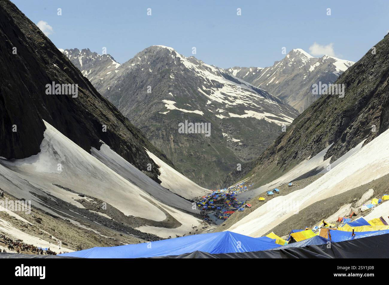 Camp, amarnath yatra, Jammu Kashmir, India, Asia Stock Photo - Alamy