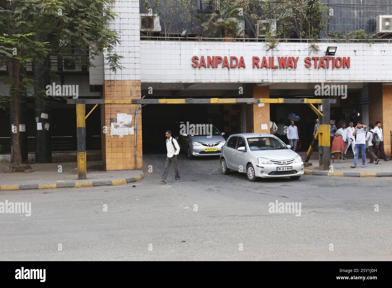 Sanpada railway station, Navi Mumbai, maharashtra, India, Asia Stock ...