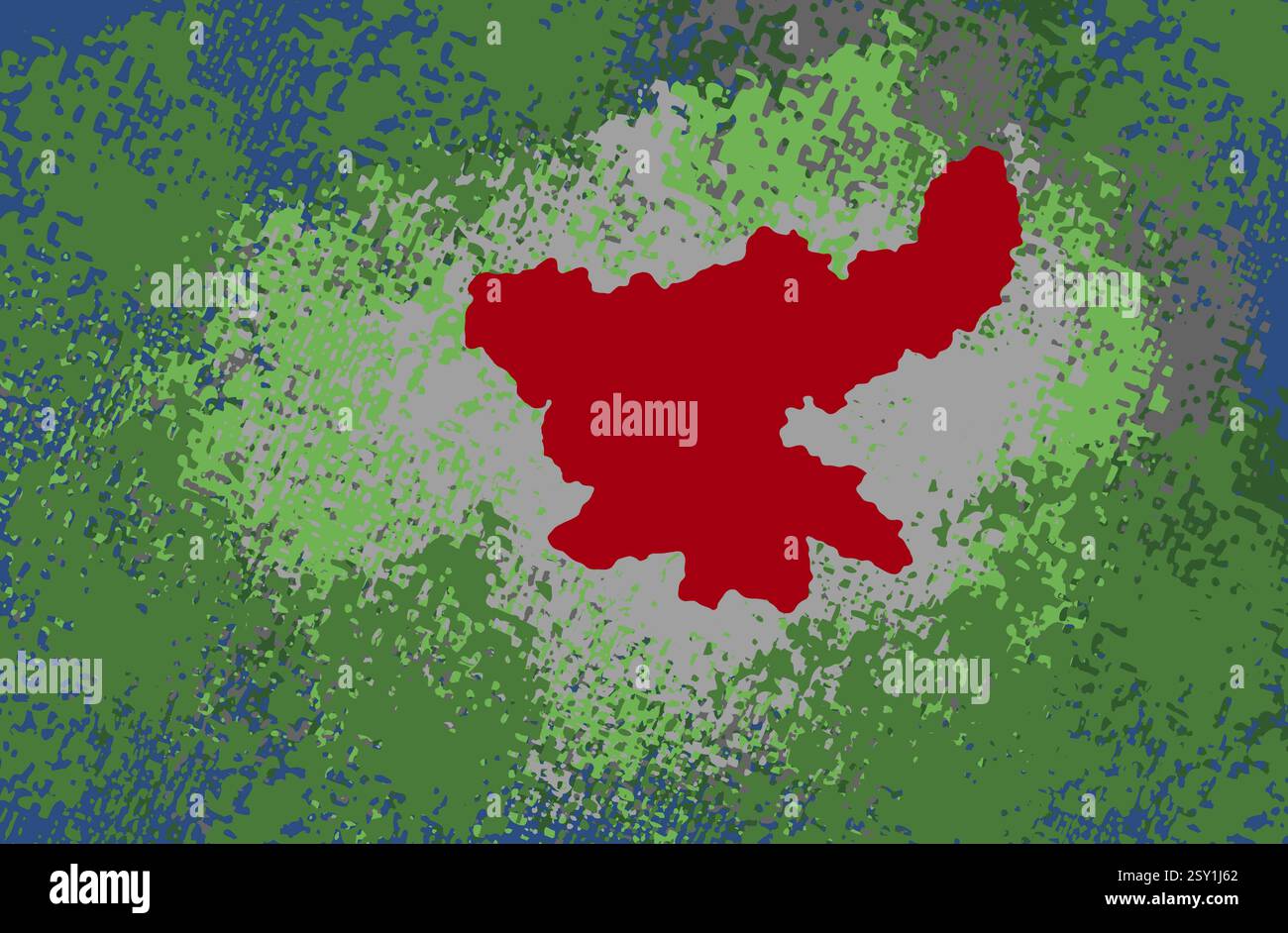 Illustration, jharkhand location map, india, asia Stock Photo - Alamy