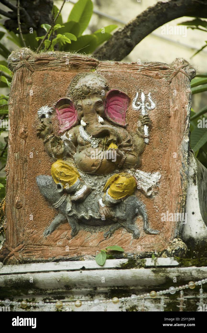 Lord ganesh mural in mumbai at maharashtra India Stock Photo - Alamy