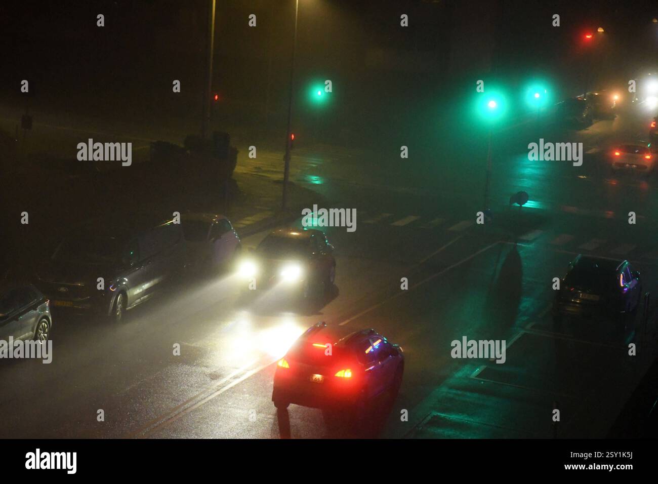 Copenhagen/ Denmark/26 february 2025/ Danish weather rain fall an fog ...