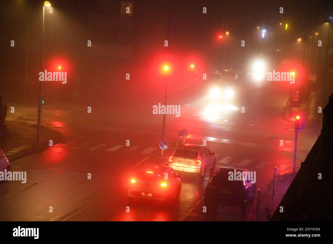 Copenhagen/ Denmark/26 february 2025/ Danish weather rain fall an fog ...
