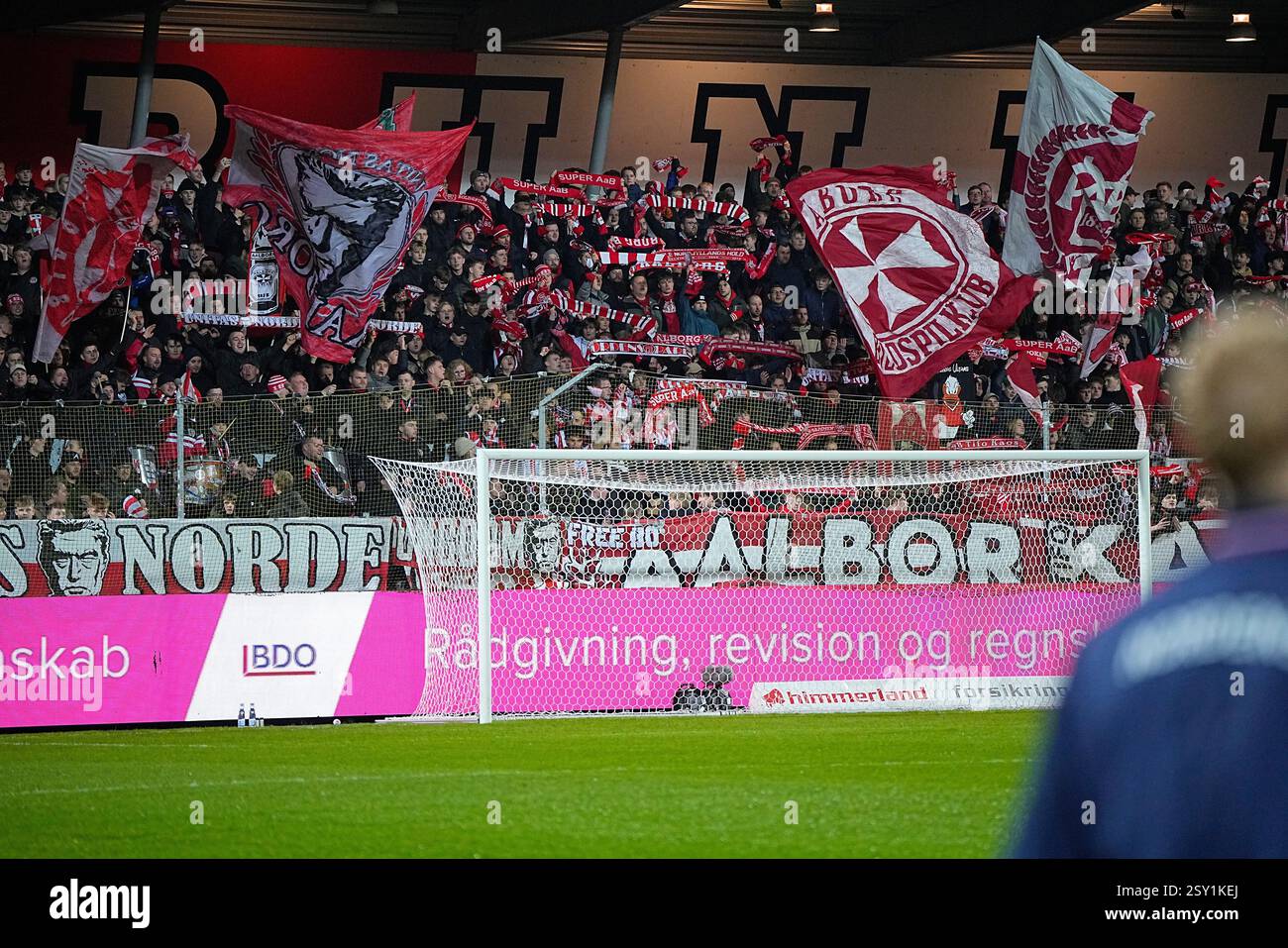Aalborg, Denmark. 26th Feb, 2025. Superligakampen mellem AaB og FC ...