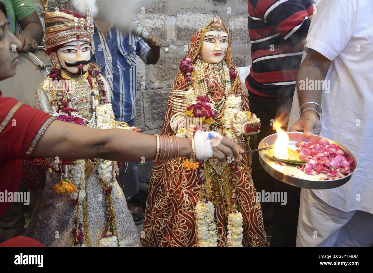 Gangaur Puja in Jodhpur at Rajasthan India Stock Photo - Alamy