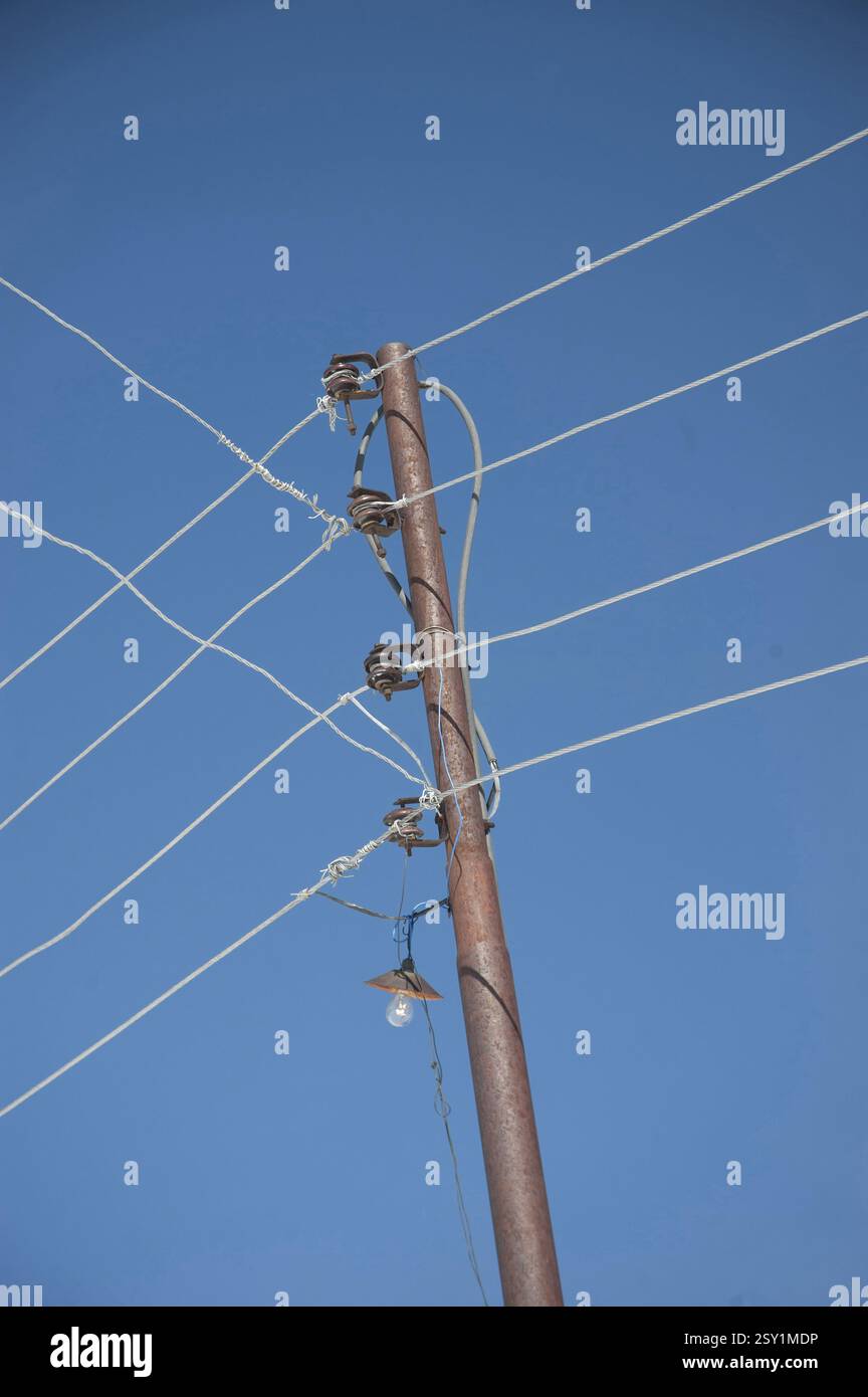 Electric pole, gulmarg, kashmir, india, asia Stock Photo - Alamy