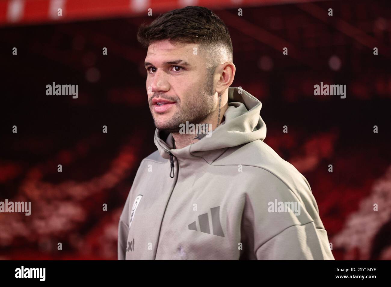 Morato of Nottingham Forest arrives during the Premier League match ...