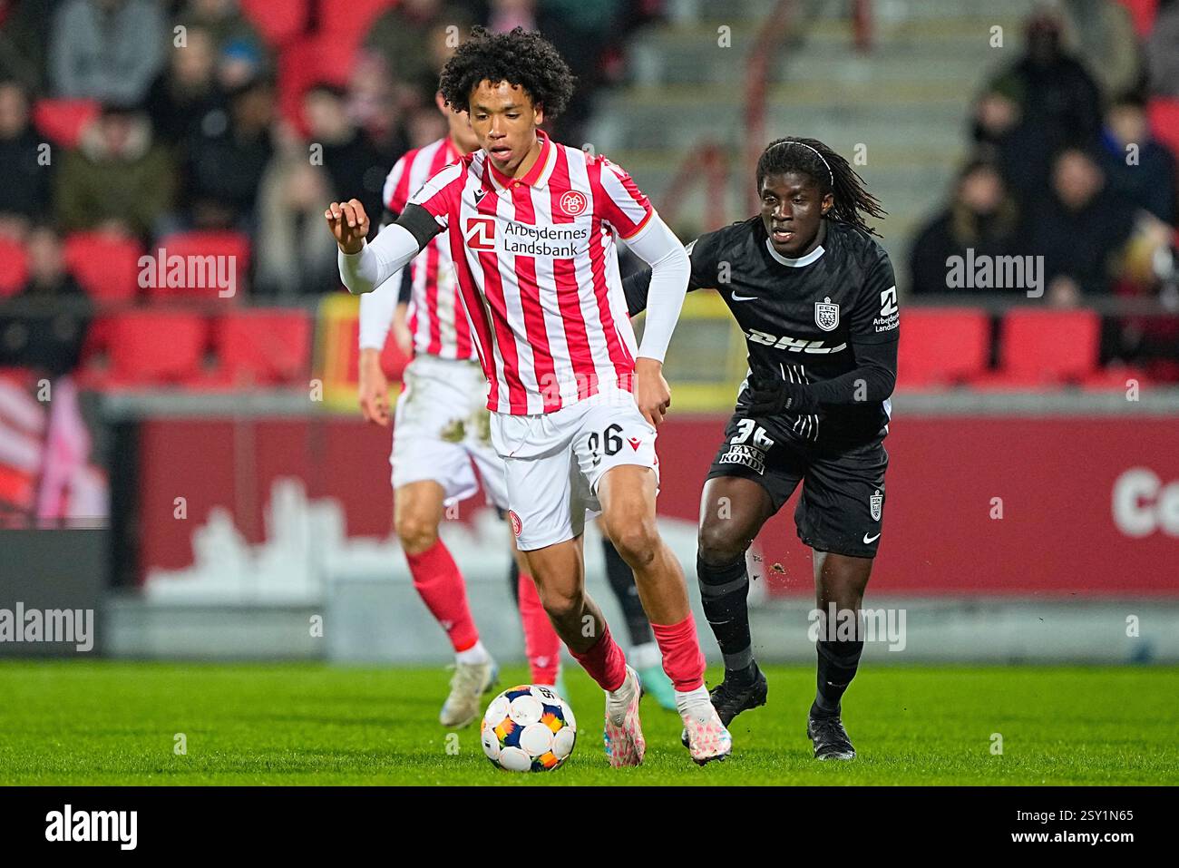 Aalborg, Danmark. 26th Feb, 2025. Superligakampen mellem AaB og FC ...
