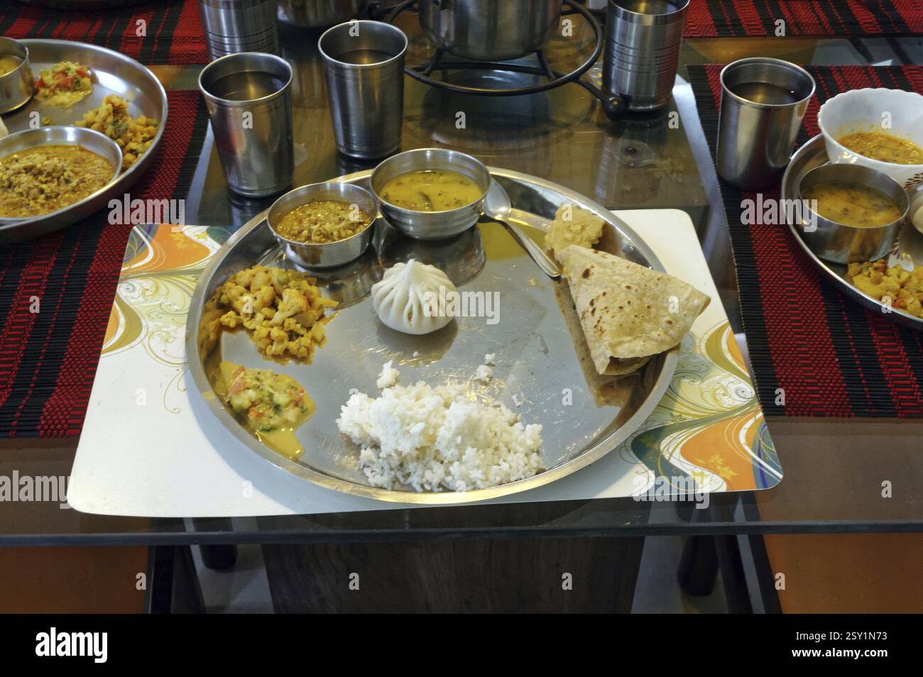 Indian food thali, mumbai, maharashtra, india, asia Stock Photo - Alamy