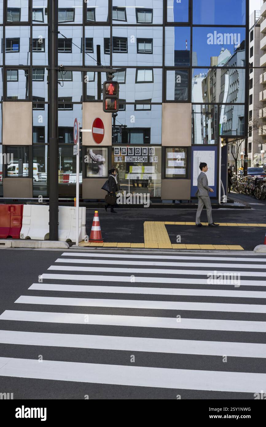 Man on crosswalks hi-res stock photography and images - Alamy