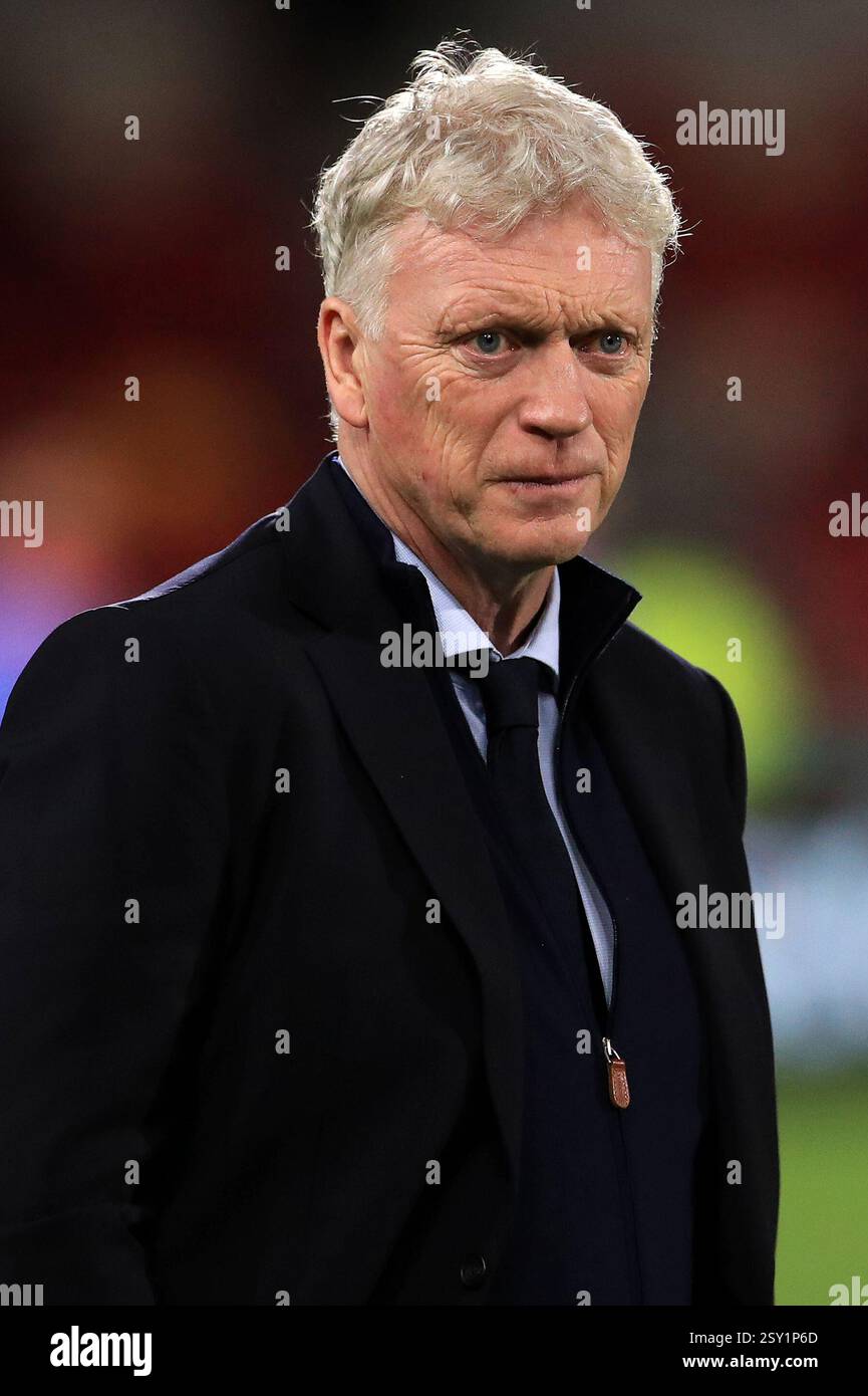 Brentford, UK. 26th Feb, 2025. David Moyes (Manager) of Everton seen ...