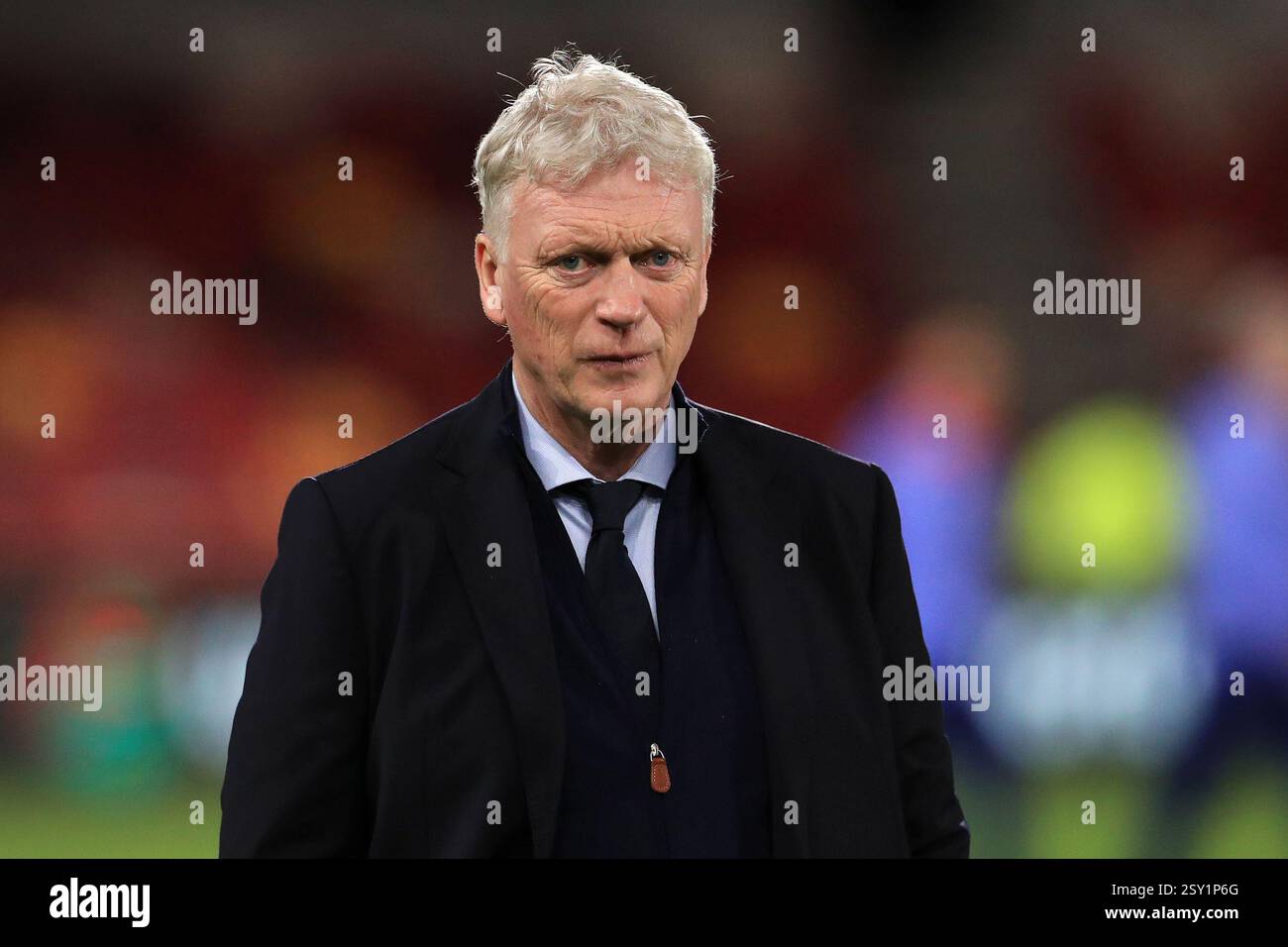Brentford, UK. 26th Feb, 2025. David Moyes (Manager) of Everton seen ...