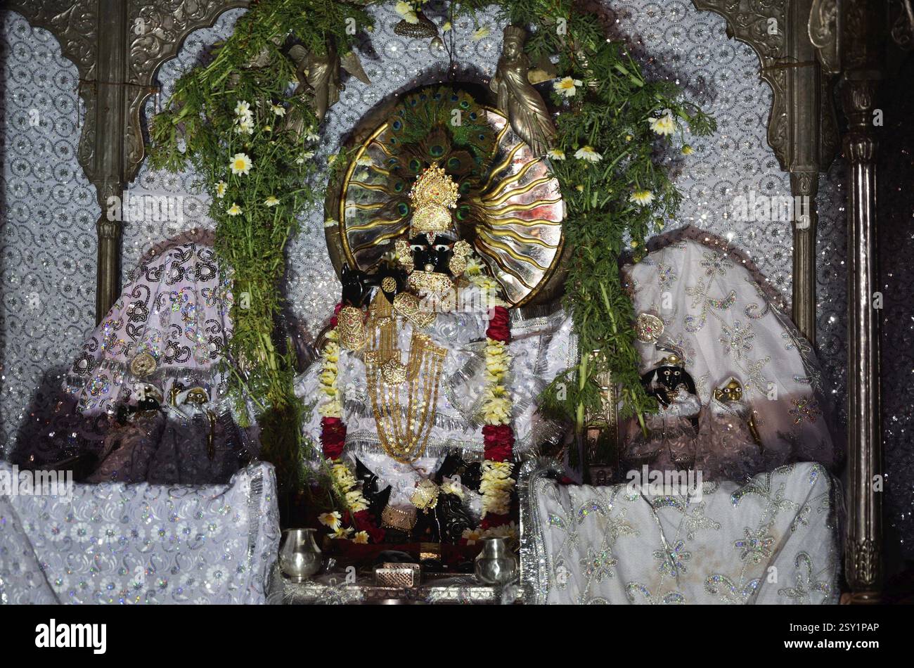 Idol of Lord Krishna in ghanshyam temple Jodhpur Rajasthan India Asia ...