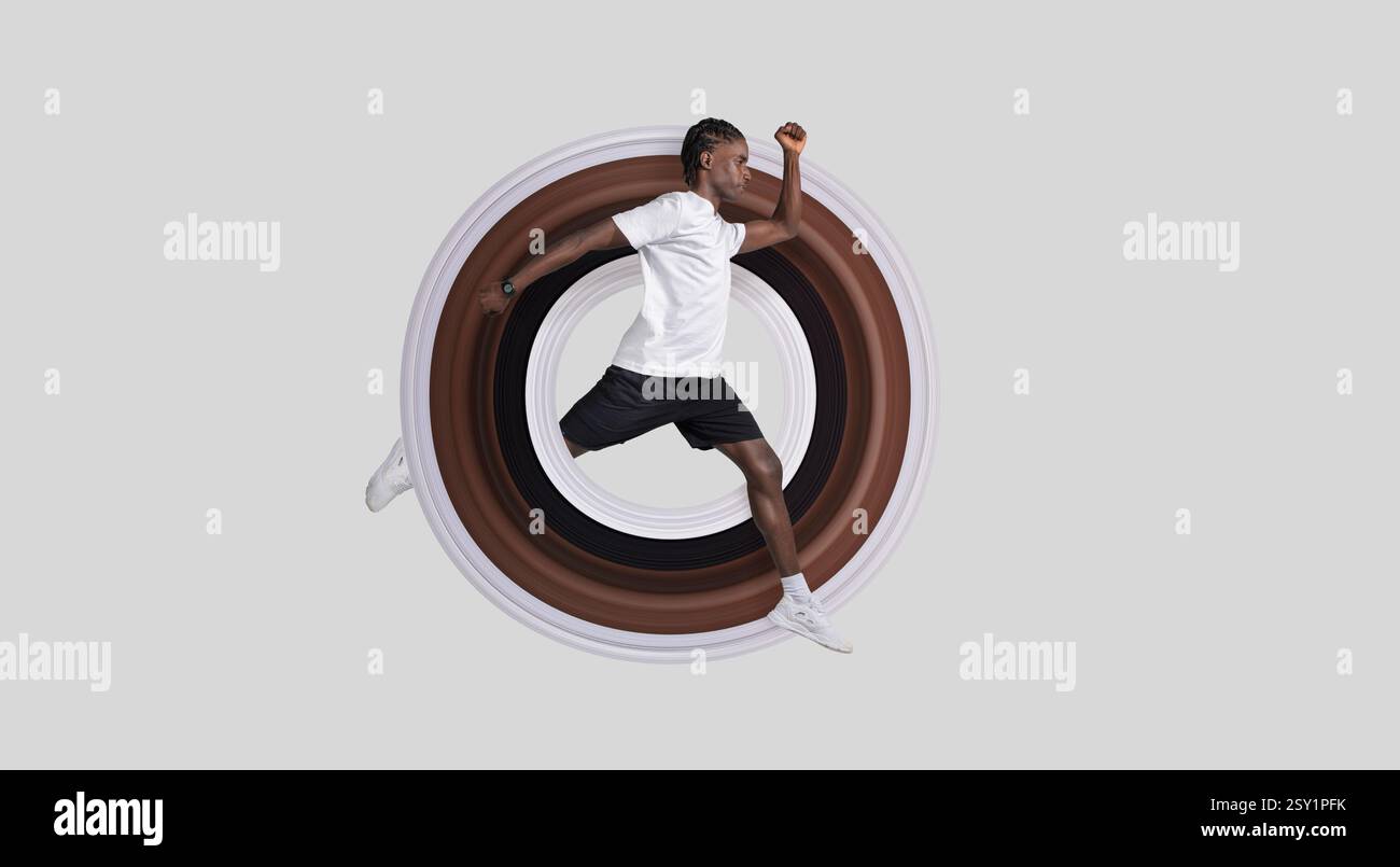 Dynamic pose mid leap hi-res stock photography and images - Alamy