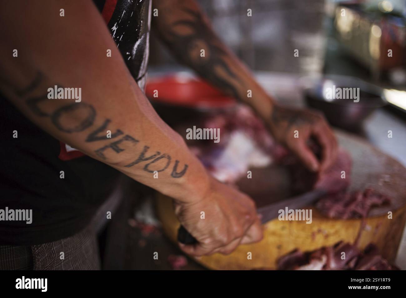Butcher, chiang mai, thailand Stock Photo - Alamy