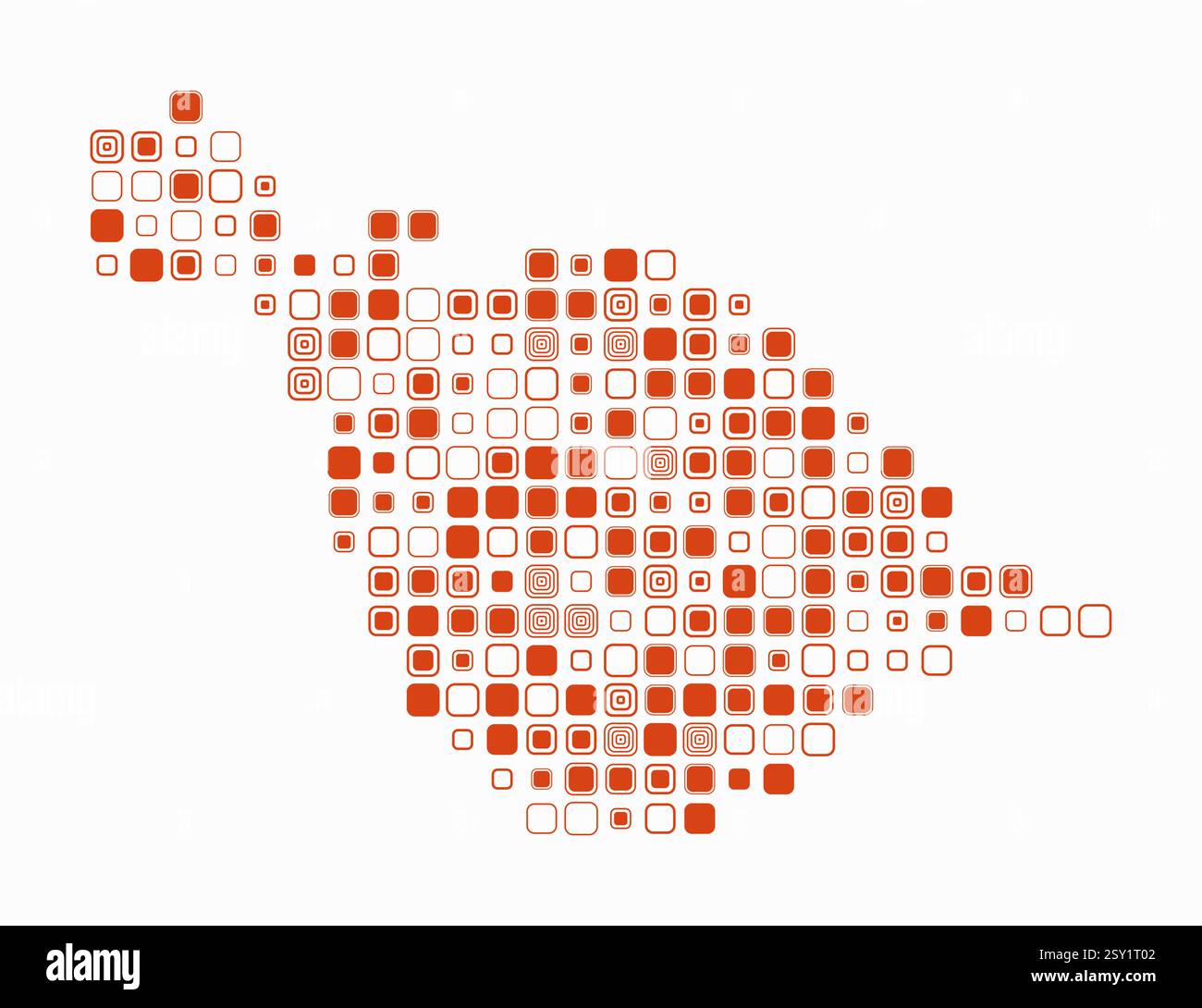 Heard Island and McDonald Islands, shape of the country build of ...