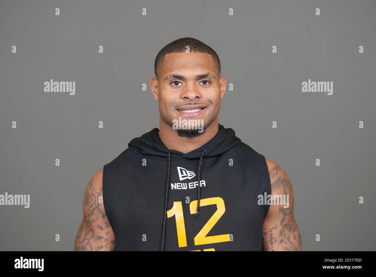 Auburn running back Jarquez Hunter (RB12) poses for a portrait at the ...