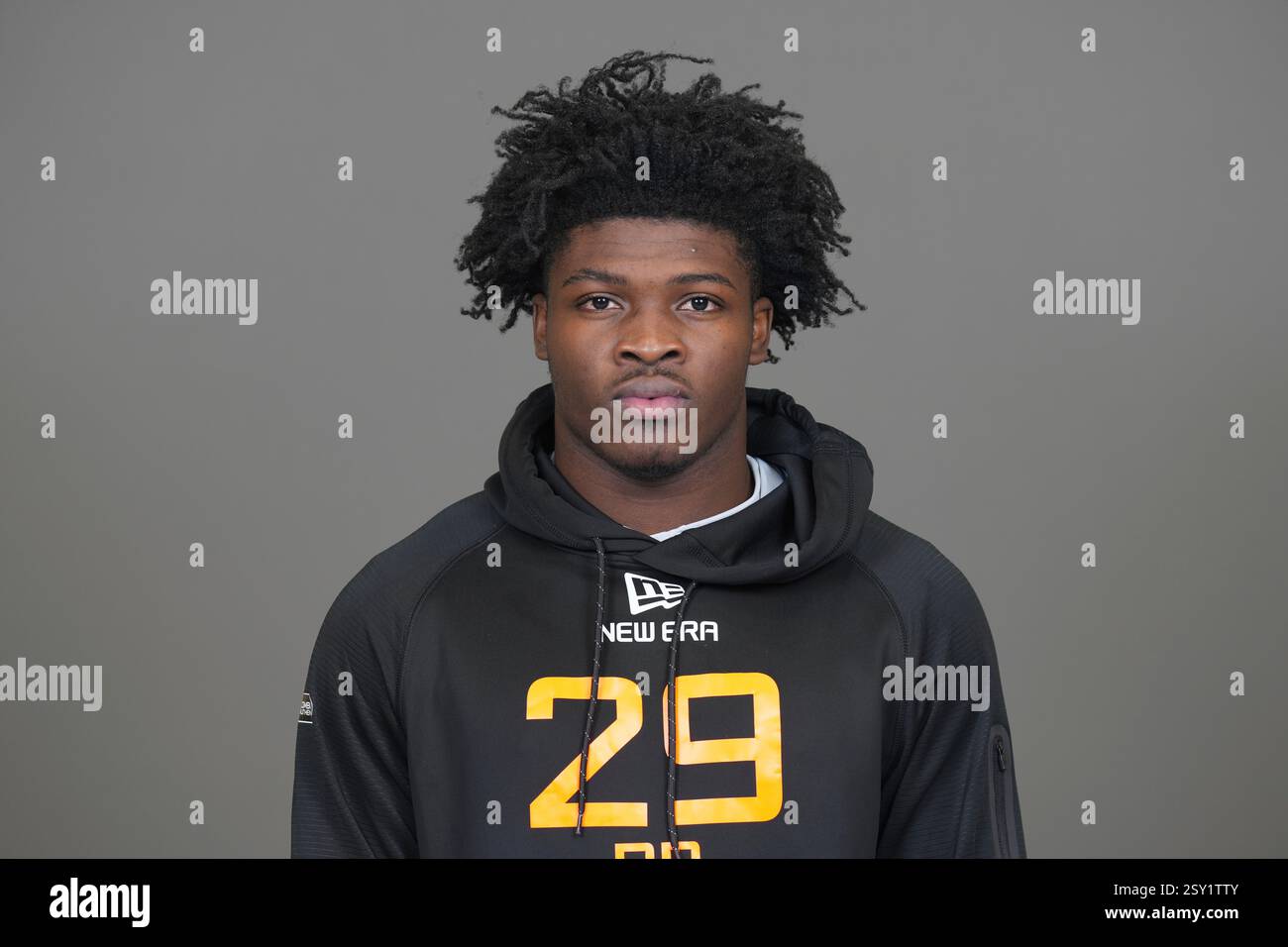 SMU running back Brashard Smith (RB29) poses for a portrait at the NFL ...