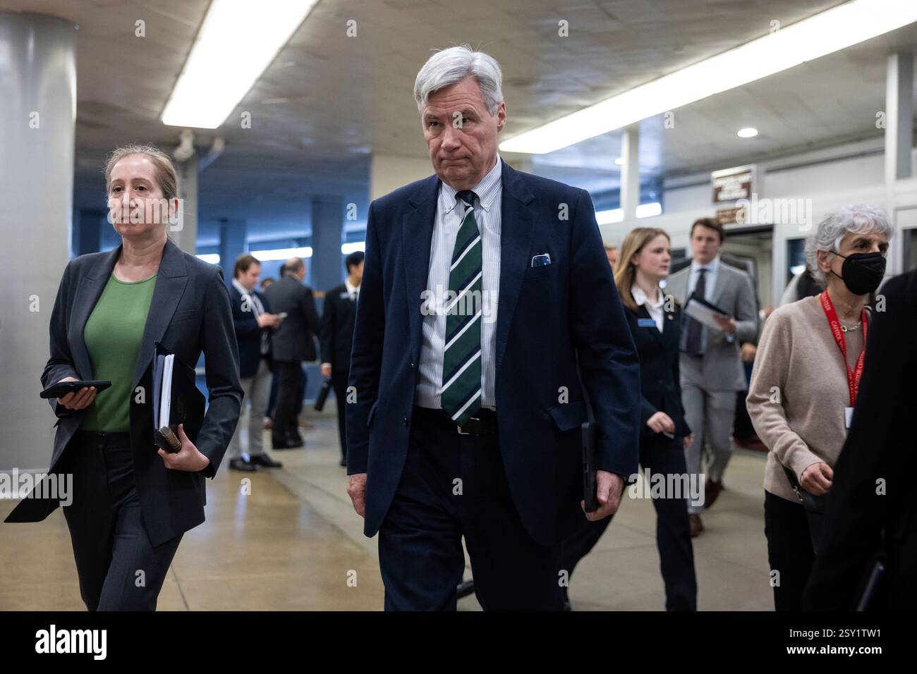 Sen. Sheldon Whitehouse (D-R.I.) is seen on Capitol Hill Feb. 26, 2025 ...