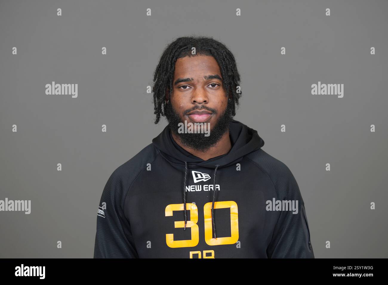 Virginia Tech running back Bhayshul Tuten (RB30) poses for a portrait at the NFL football ...