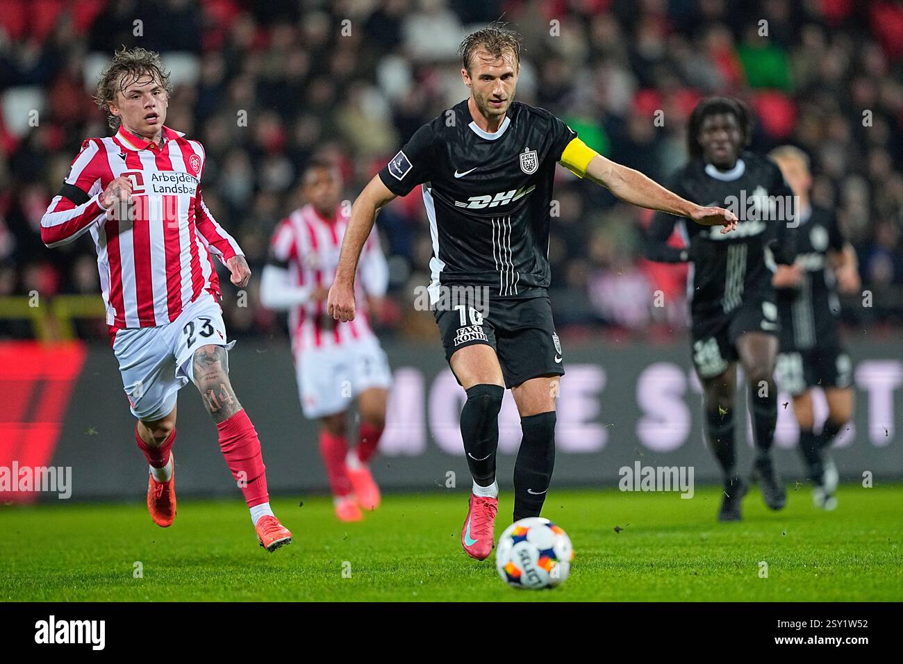 Aalborg, Denmark. 26th Feb, 2025. Superligakampen mellem AaB og FC ...
