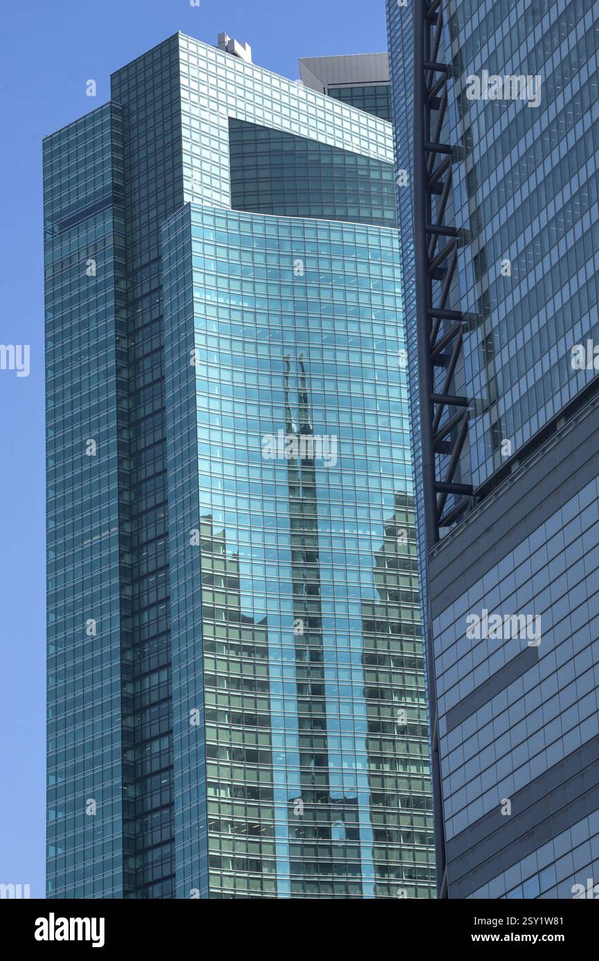 Glass panelled buildings, tokyo, japan Stock Photo - Alamy